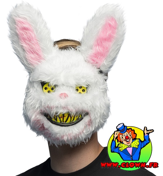 Achat Masque en peluche Bloody rabbit sur clown.fr ou en boutique sur Paris